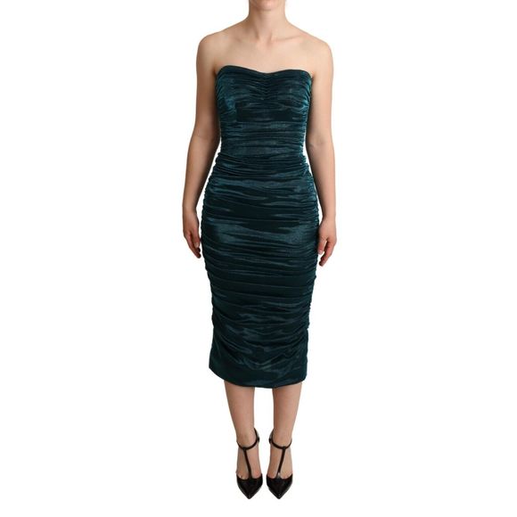 Dolce & Gabbana | Dresses | Dolce Gabbana Turquoise Bustier Bodice ...